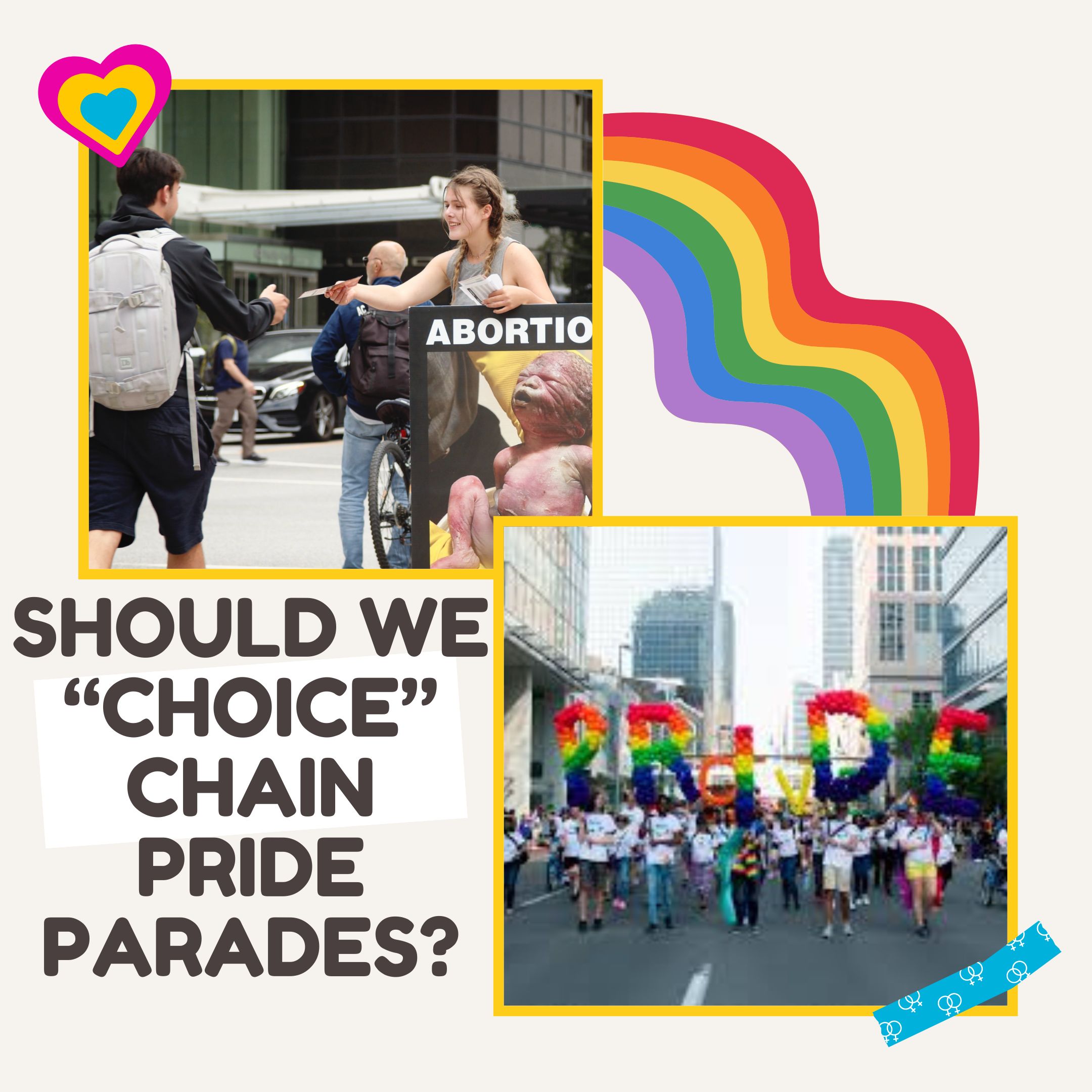 Should Pro-Lifers "Choice Chain" Pride Parades?? - The Pro-Life Guys ...